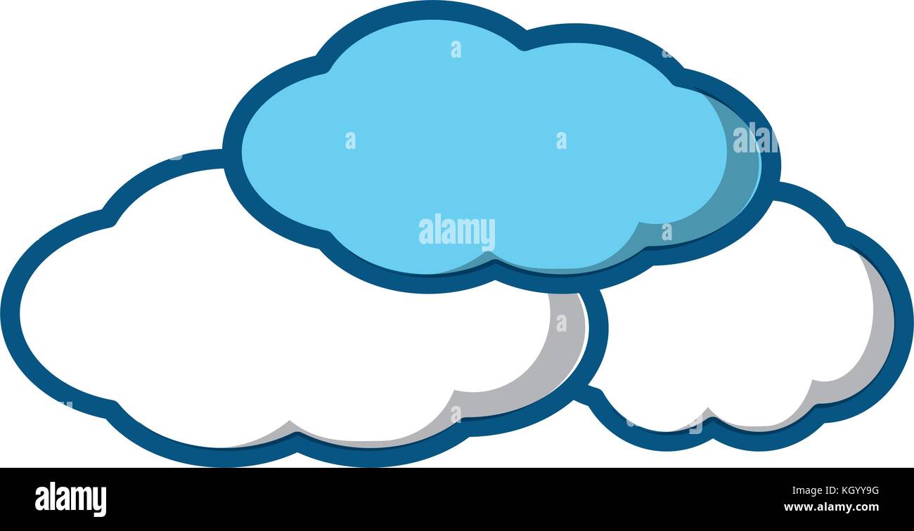 clouds icon over white background vector illustration Stock Vector ...