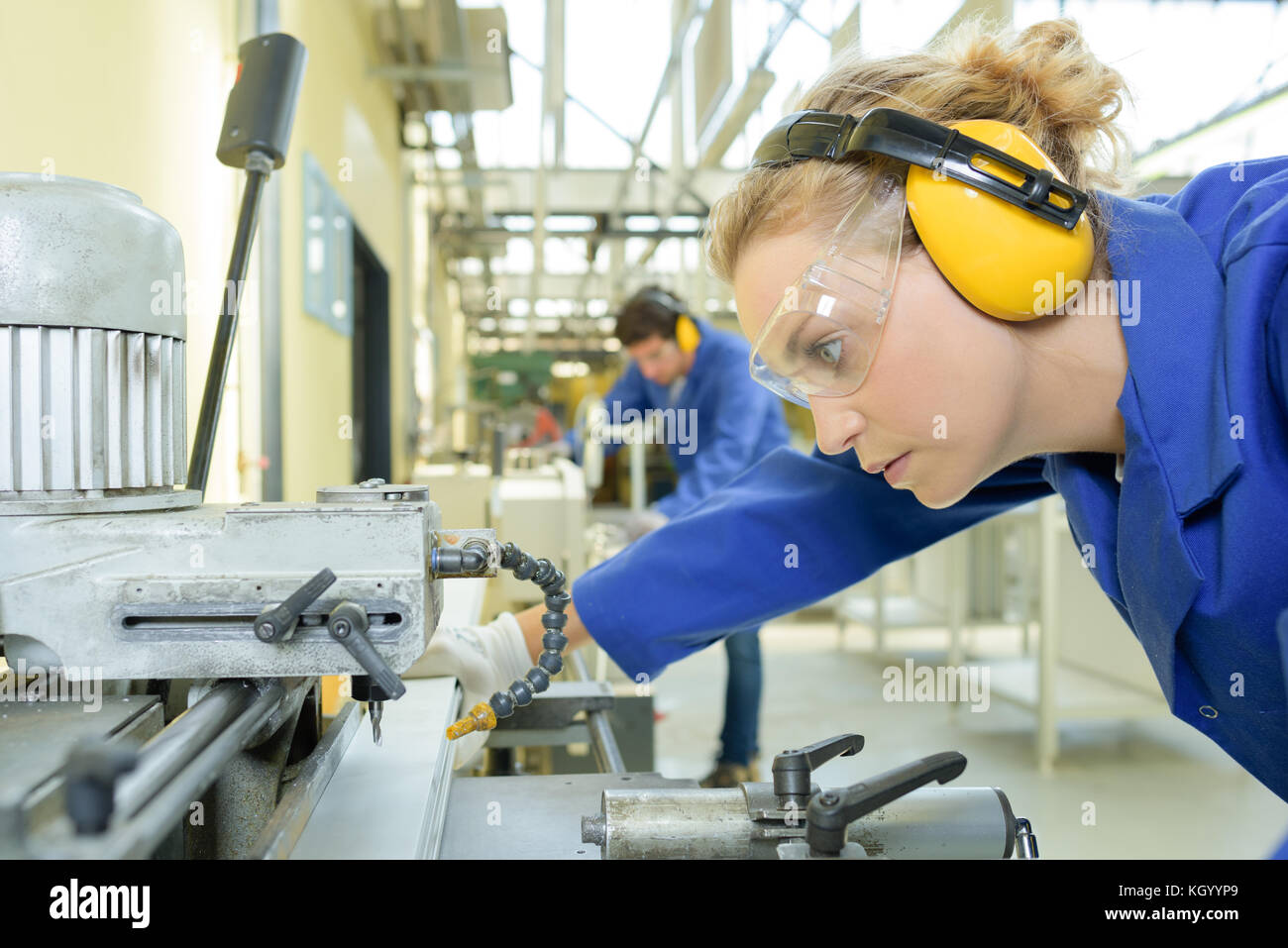precise machine operation Stock Photo - Alamy