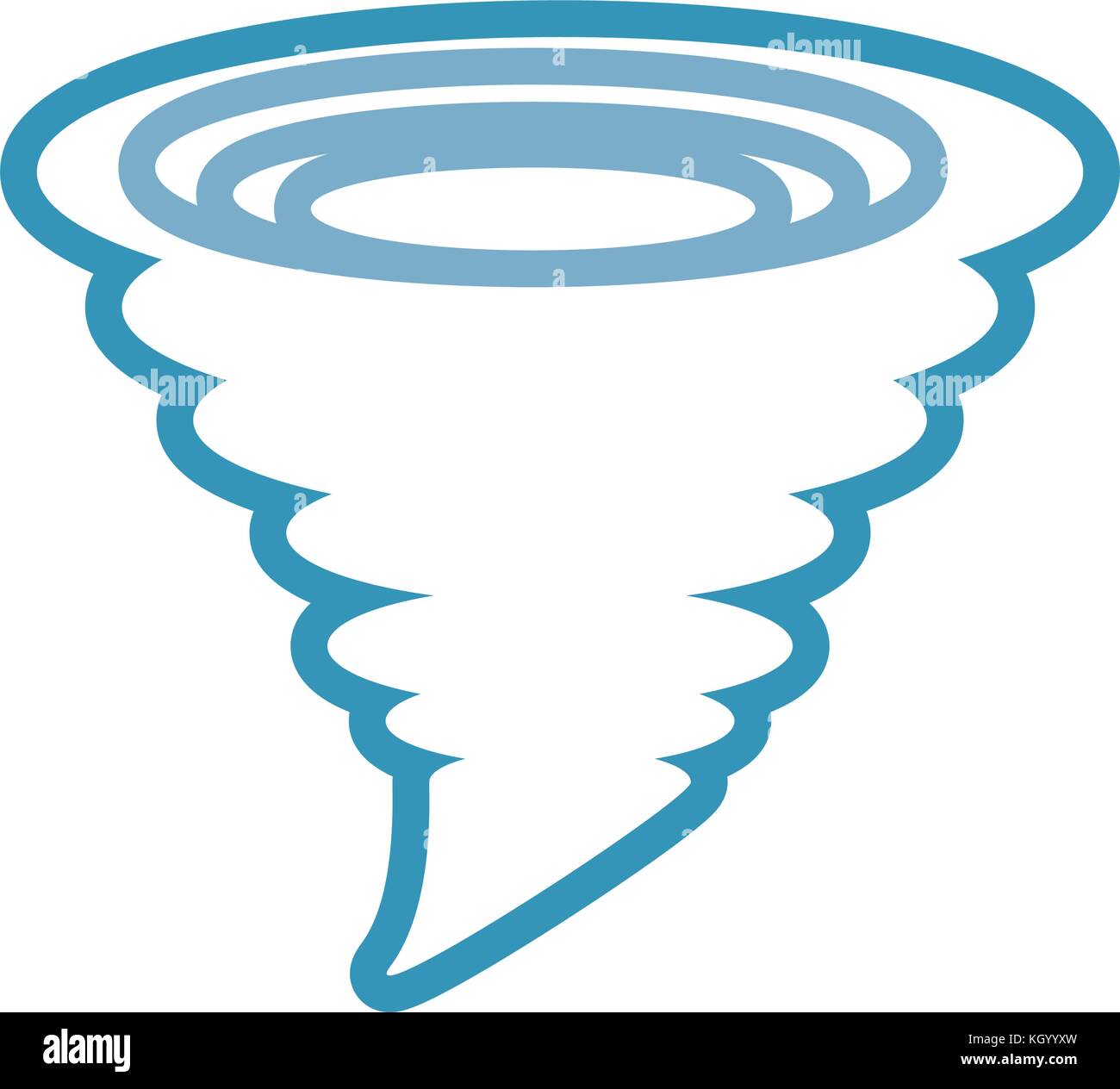 tornado icon over white background vector illustration Stock Vector ...
