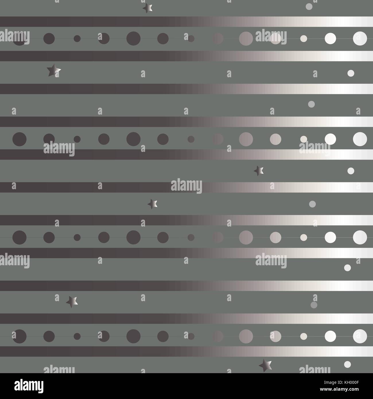 Cute Pattern with silver gradients stripes. Vector Illustration Stock ...