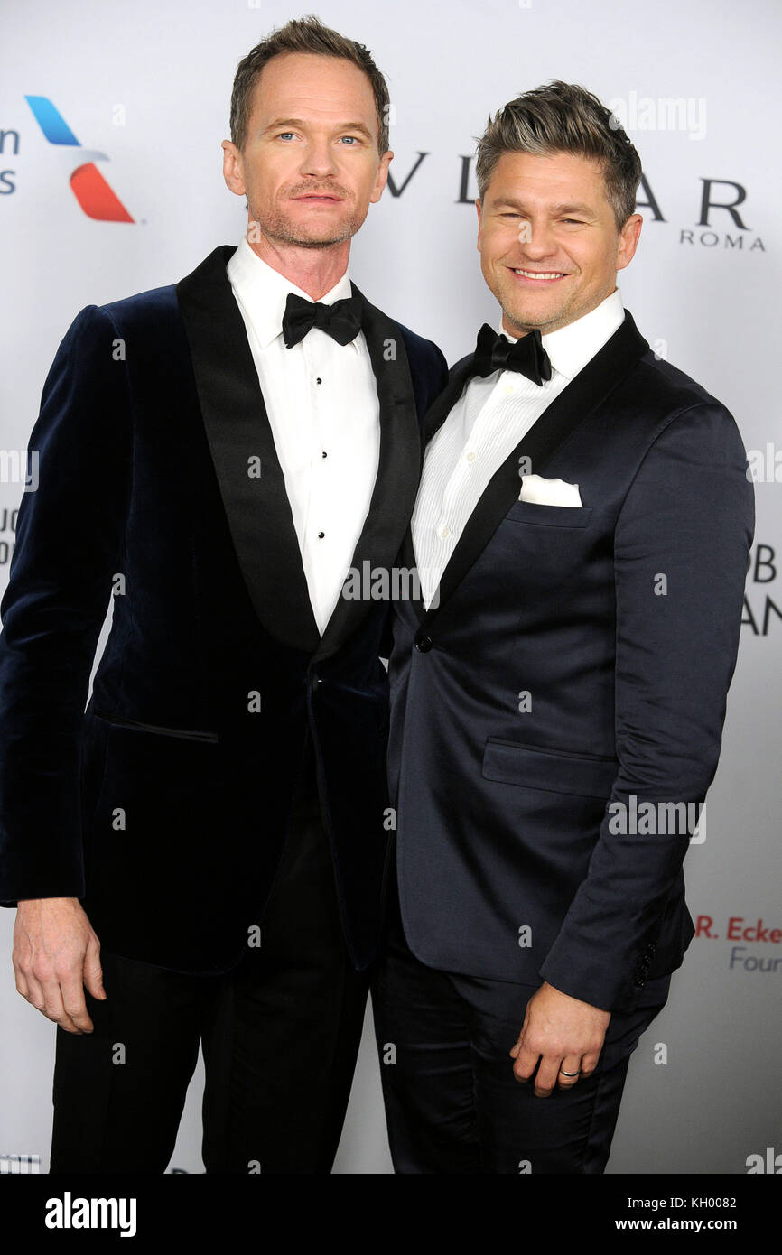 Neil Patrick Harris and his husband David Burtka attend the gala on the ...