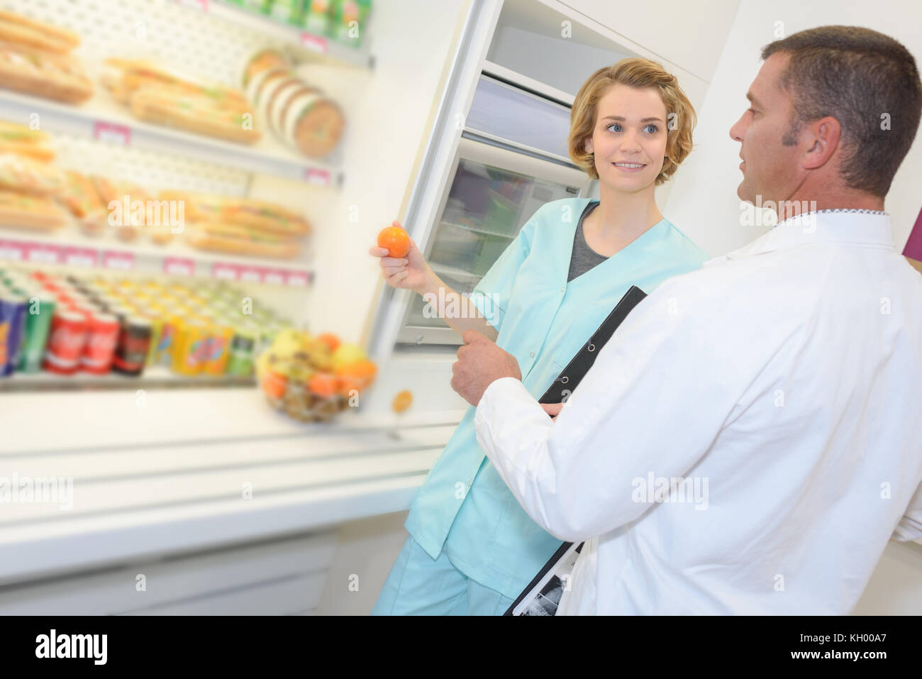 doctors having lunch break Stock Photo - Alamy