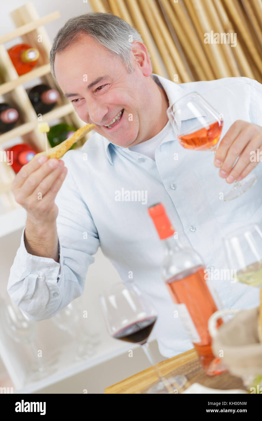man tasting wine Stock Photo - Alamy