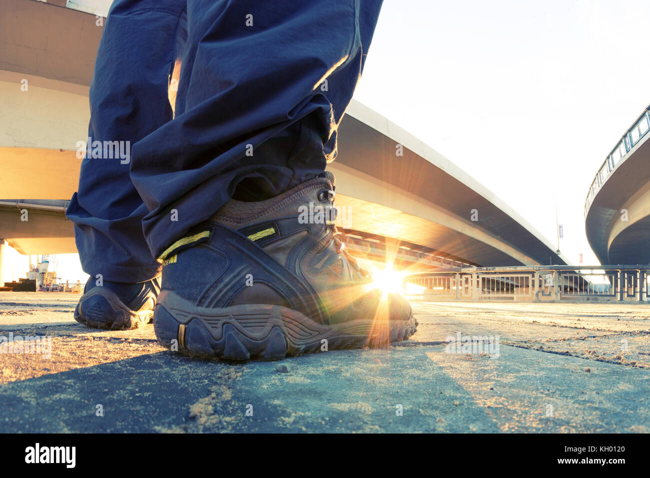 legs of a man in snickers. sport concept Stock Photo - Alamy