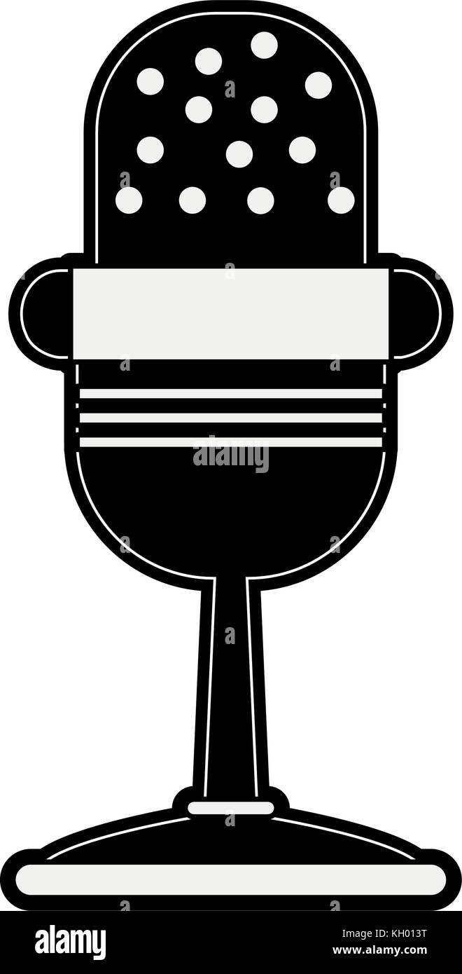 Vintage microphone symbol Stock Vector Image & Art - Alamy