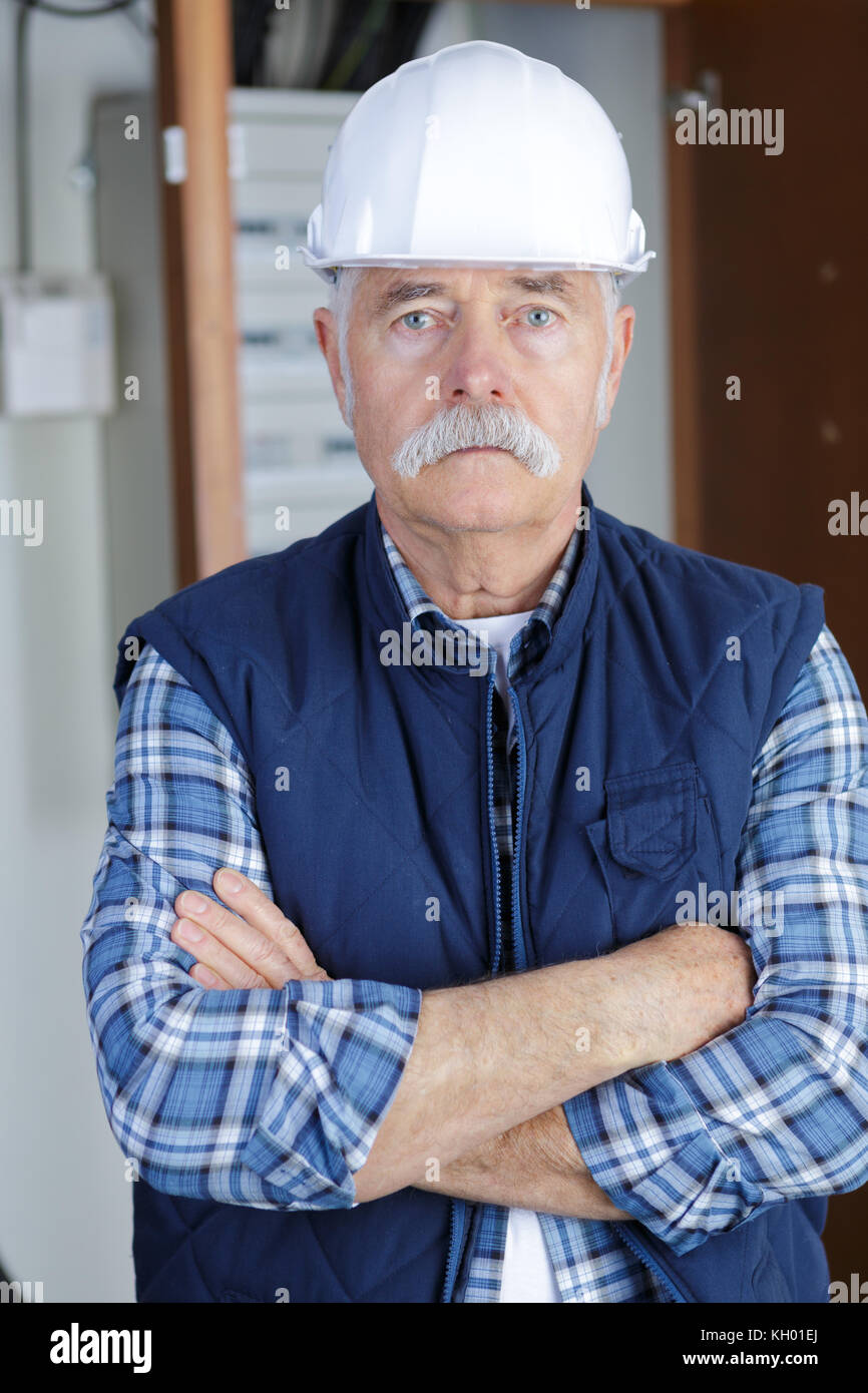 portrait of a factory manager Stock Photo - Alamy