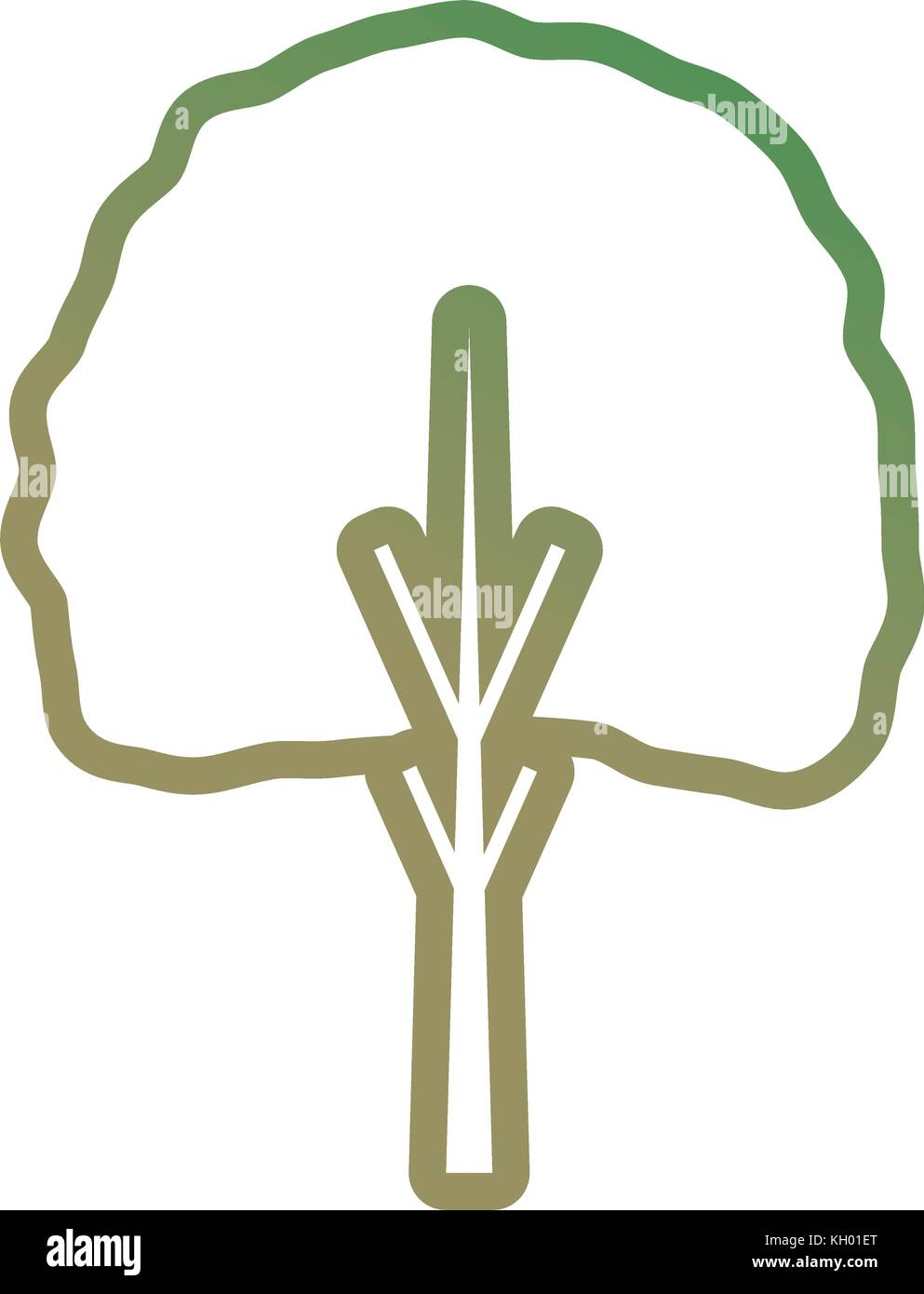 tree icon over white background vector illustration Stock Vector Image ...