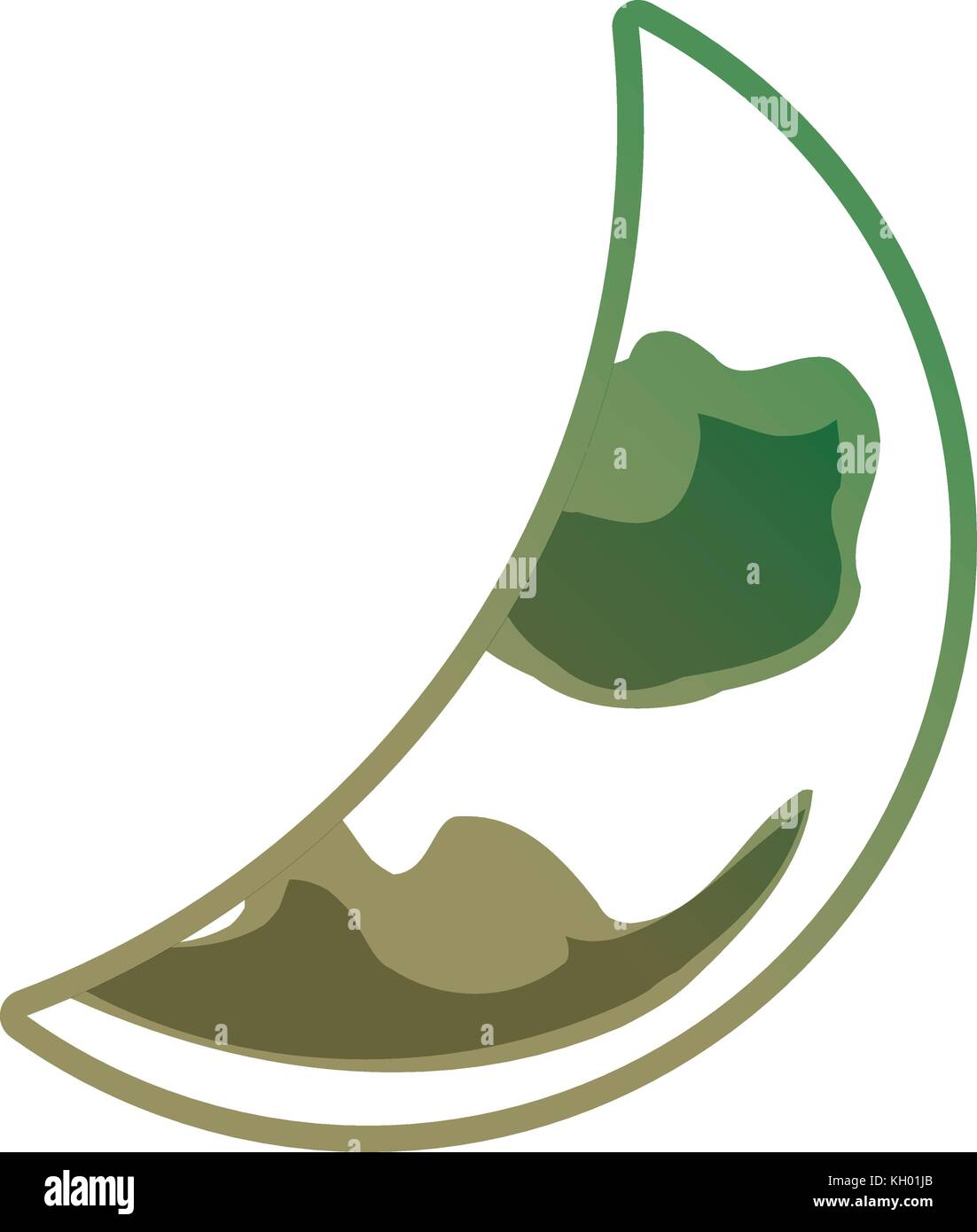half moon icon over white background vector illustration Stock Vector ...
