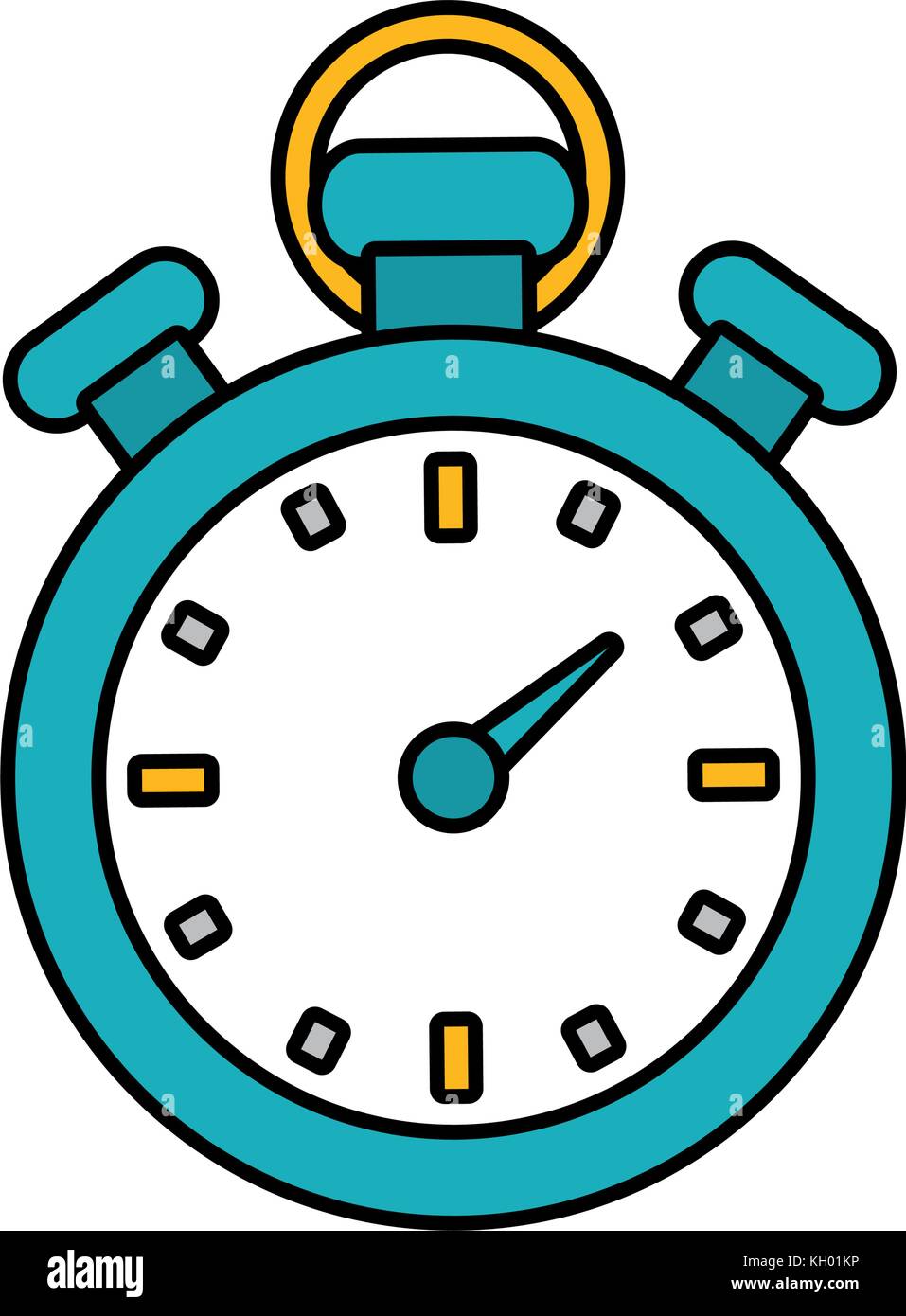 chronometer icon over white background vector illustration Stock Vector ...