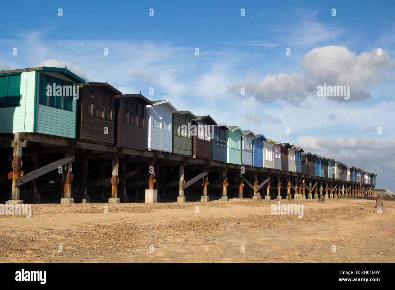Beach Huts at Frinton-on-Sea, Essex, England Stock Photo - Alamy