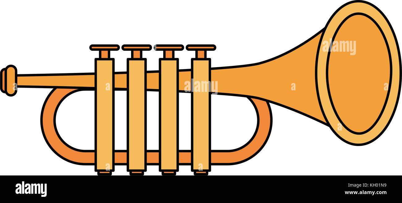 Trumpet music instrument Stock Vector Image & Art - Alamy