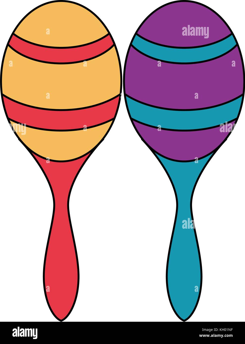 Maracas musical instrument Stock Vector Image & Art - Alamy