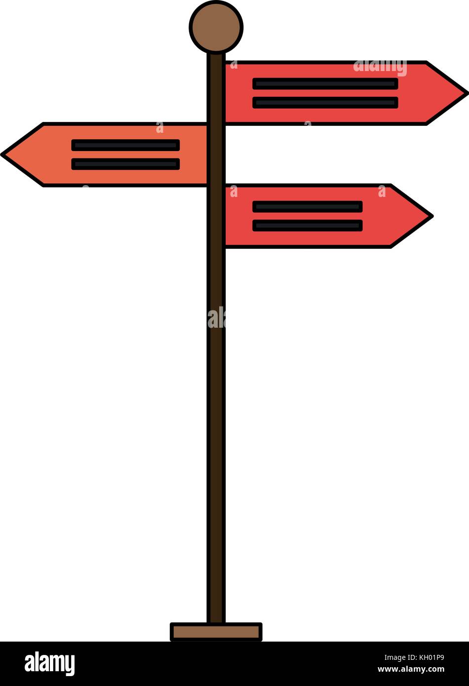 Street signpost isolated Stock Vector Image & Art - Alamy