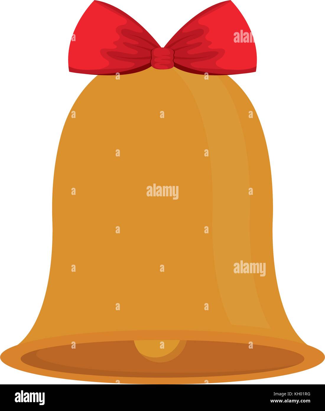 christmas bell icon over white background vector illustration Stock ...