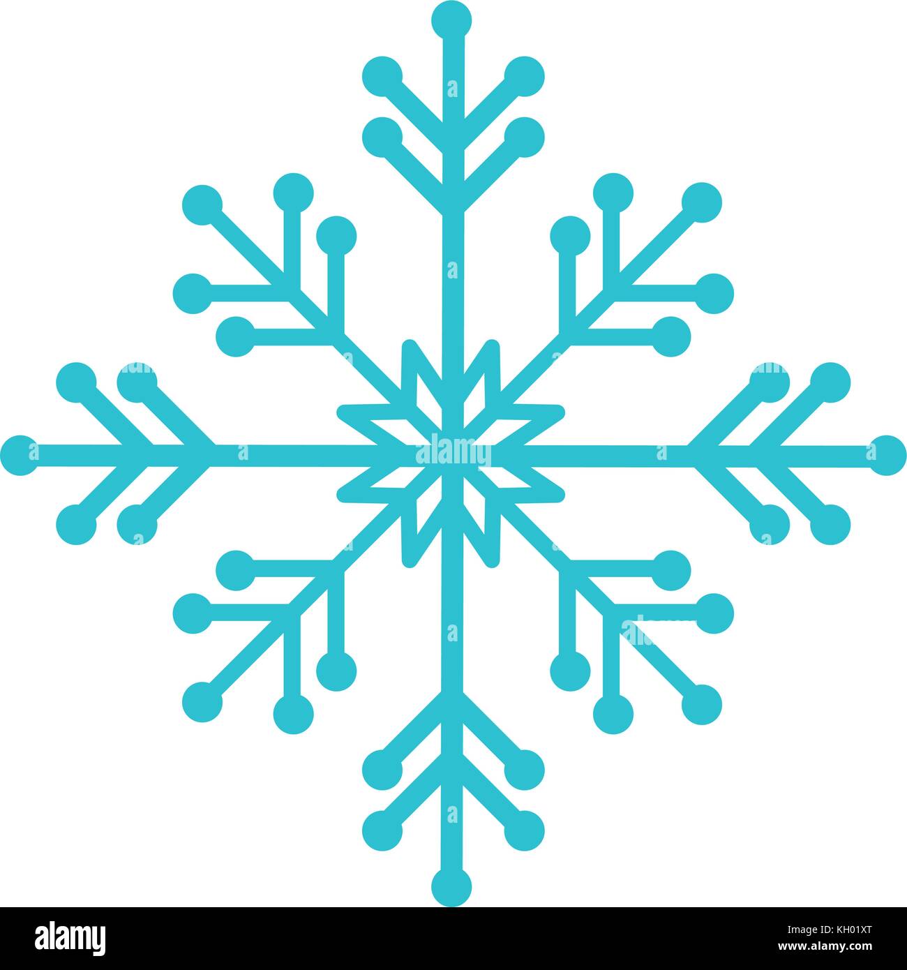 snowflake icon over white background vector illustration Stock Vector ...