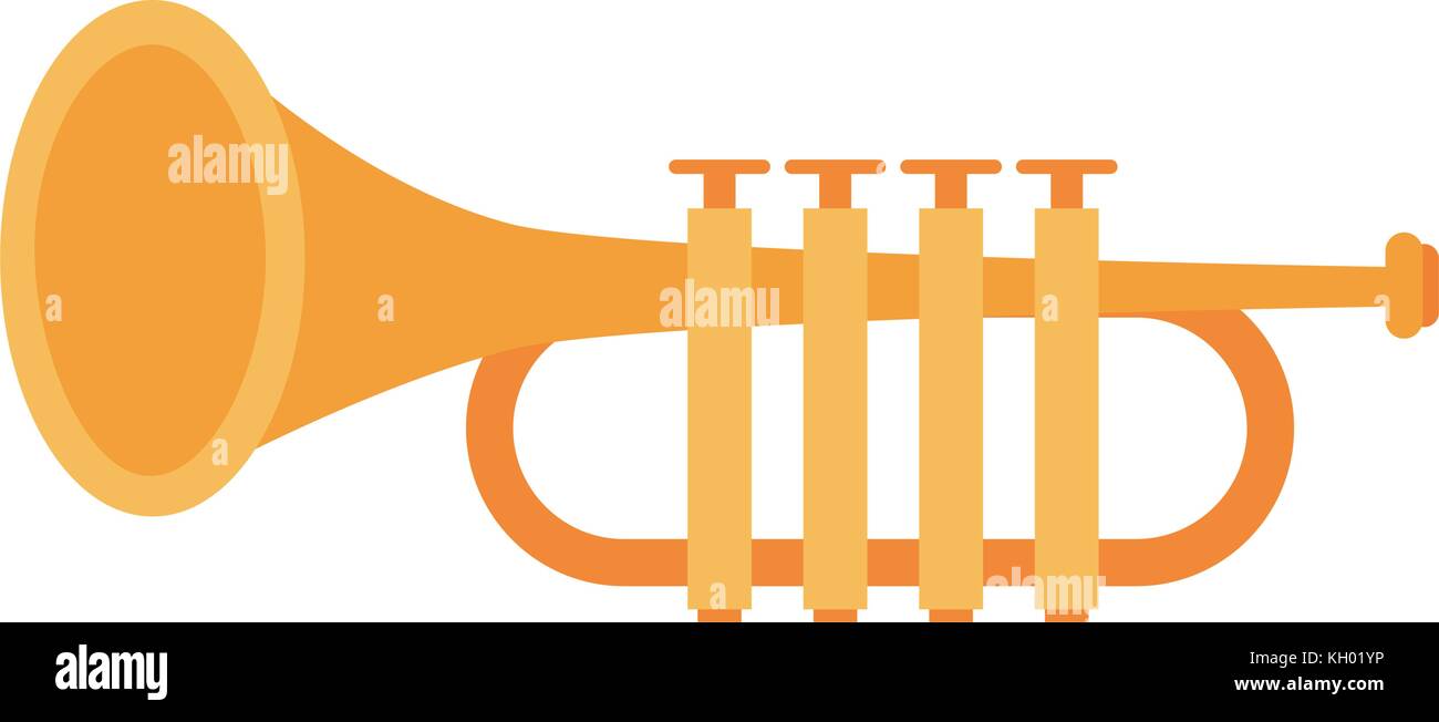 Trumpet music instrument Stock Vector Image & Art - Alamy