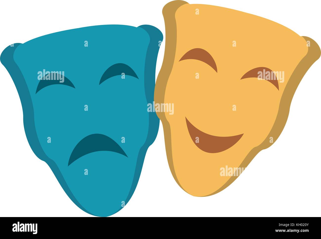 Theater masks symbol Stock Vector Image & Art - Alamy
