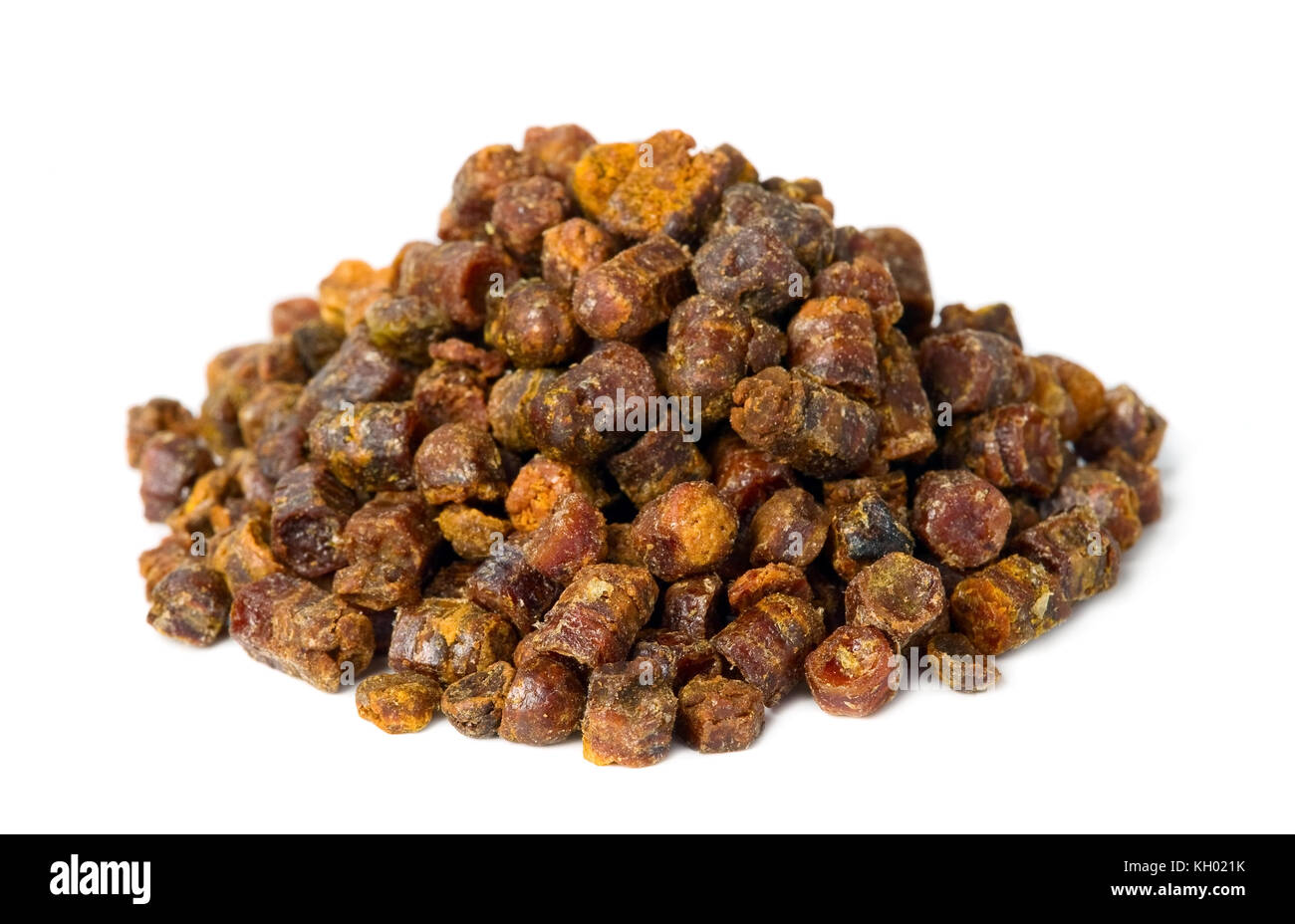 Propolis granules isolated on white background, bee product Stock Photo ...