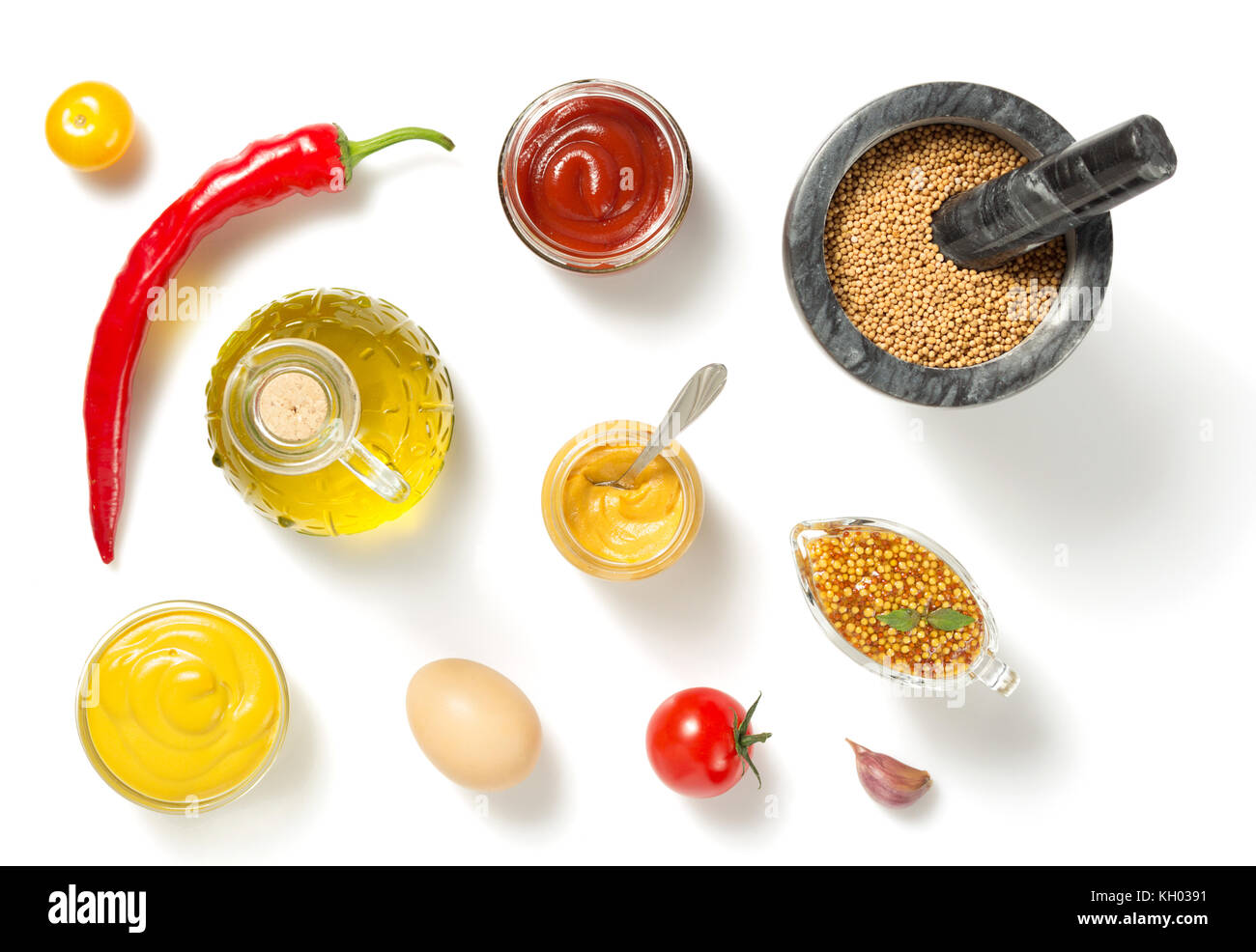 Set tomato sauces in Cut Out Stock Images & Pictures - Alamy