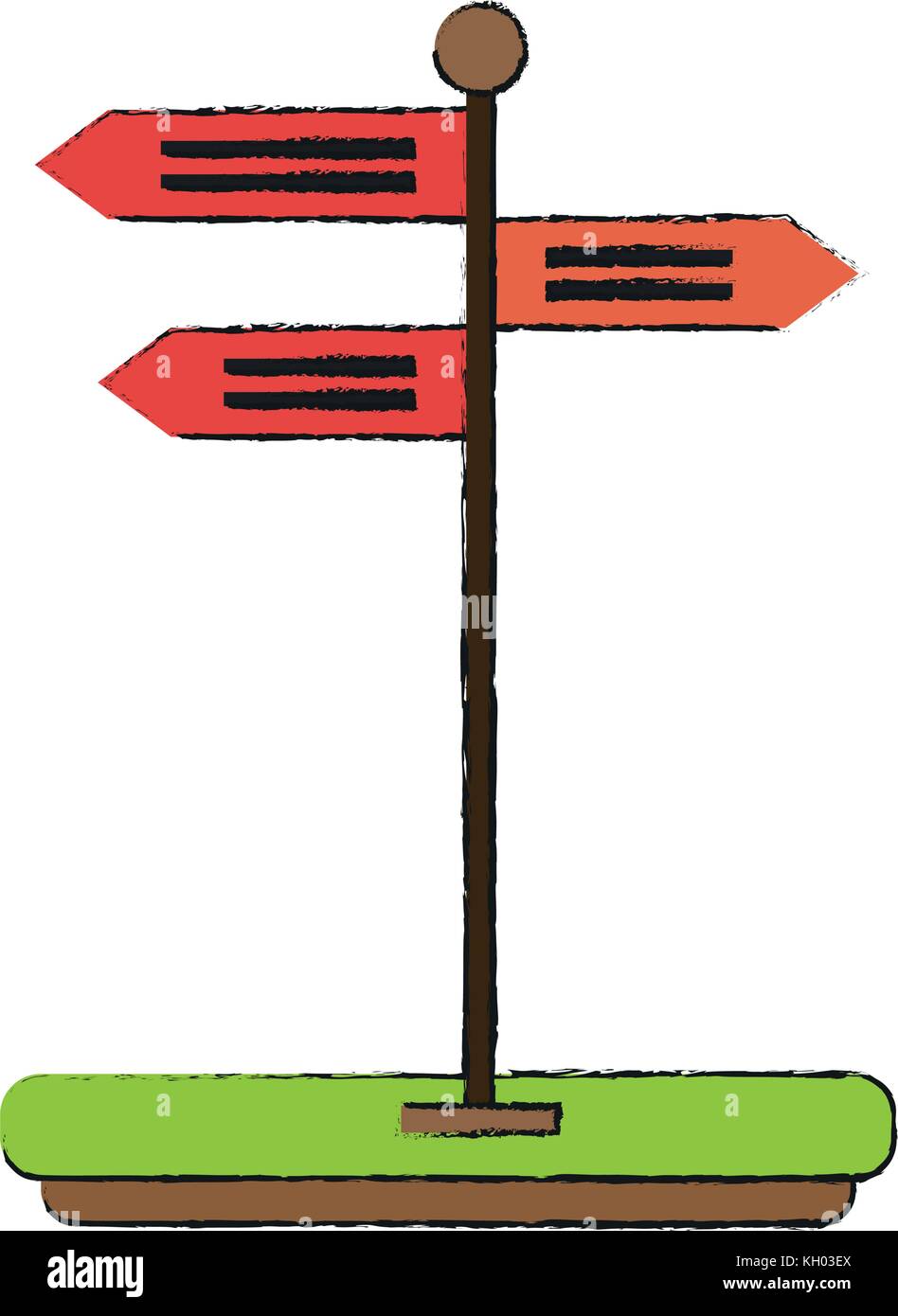 Street signpost isolated Stock Vector Image & Art - Alamy