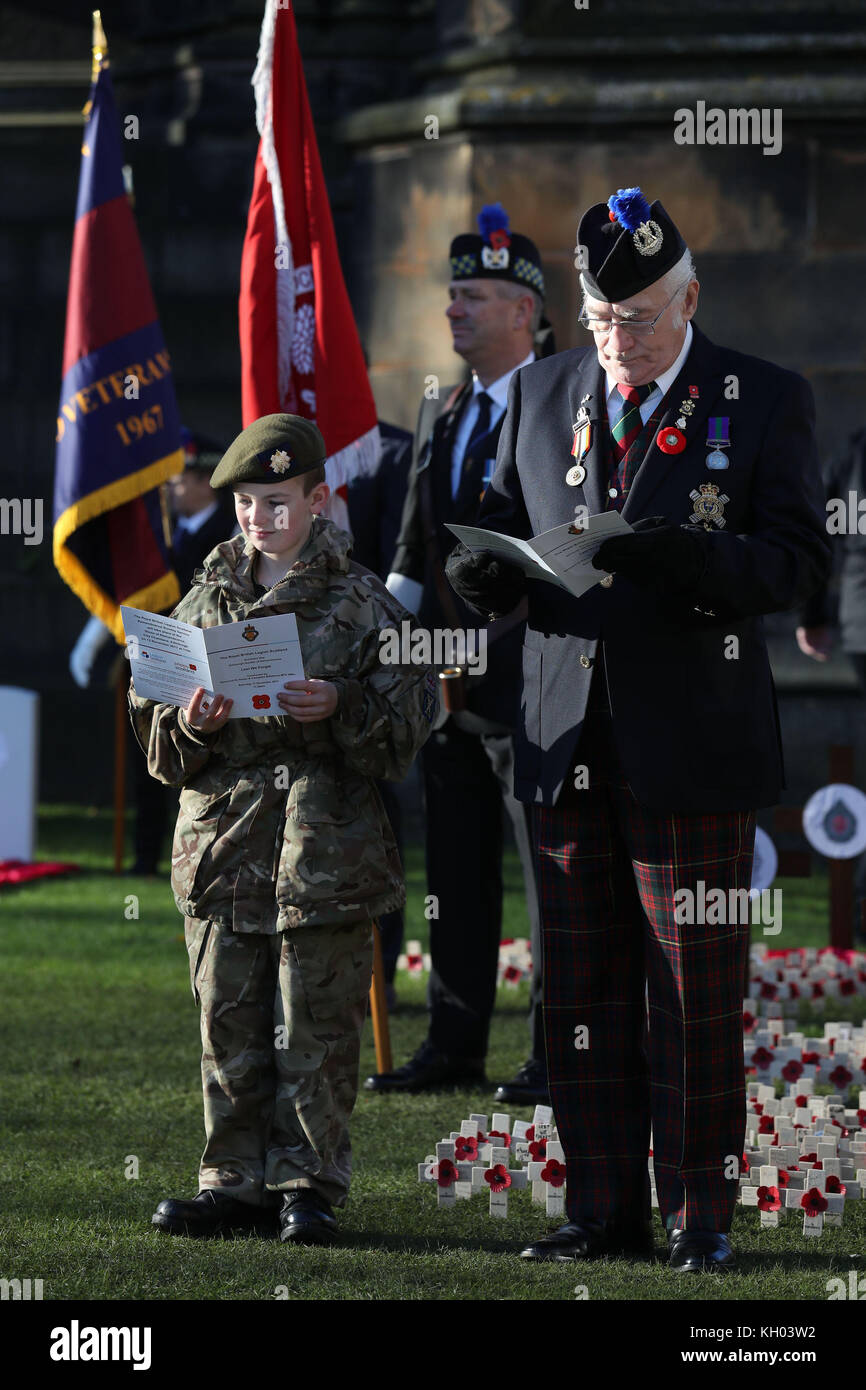 Scots guards army cadet force member nathan skinner hi-res stock ...