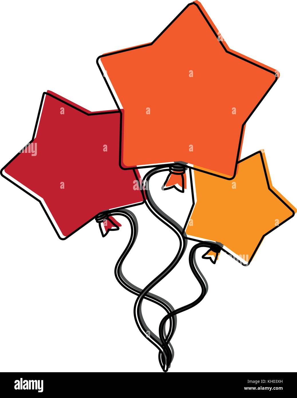 Star shape balloons Stock Vector Image & Art - Alamy