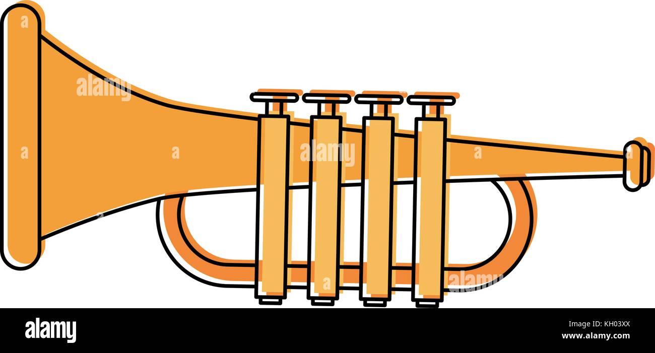 Trumpet music instrument Stock Vector Image & Art - Alamy