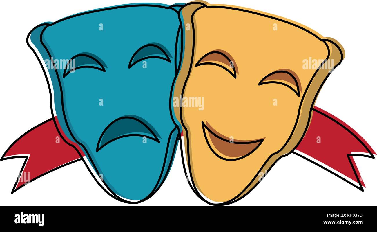 Theater masks symbol Stock Vector Image & Art - Alamy