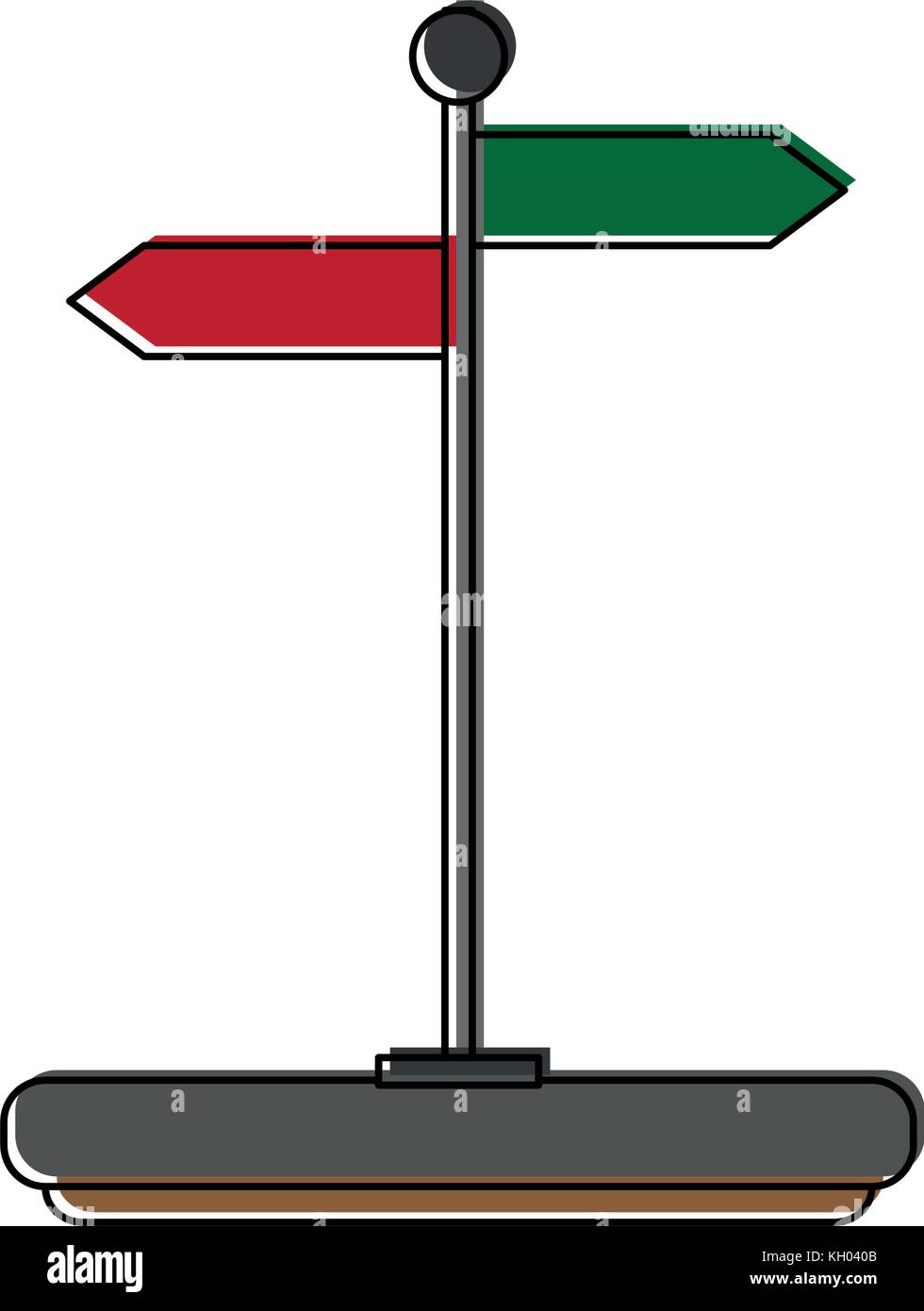 Street signpost isolated Stock Vector Image & Art - Alamy