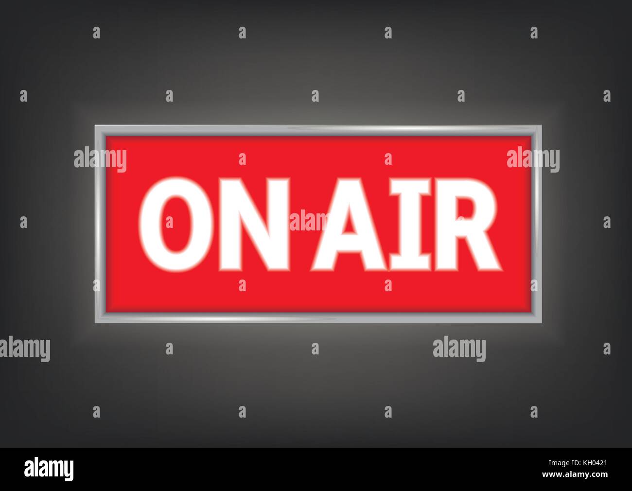 On air sign television studio Stock Vector Images - Alamy