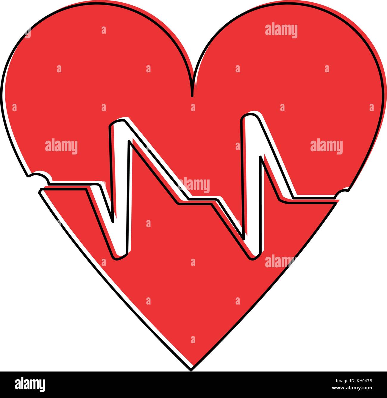 Heart medical symbol Stock Vector Image & Art - Alamy