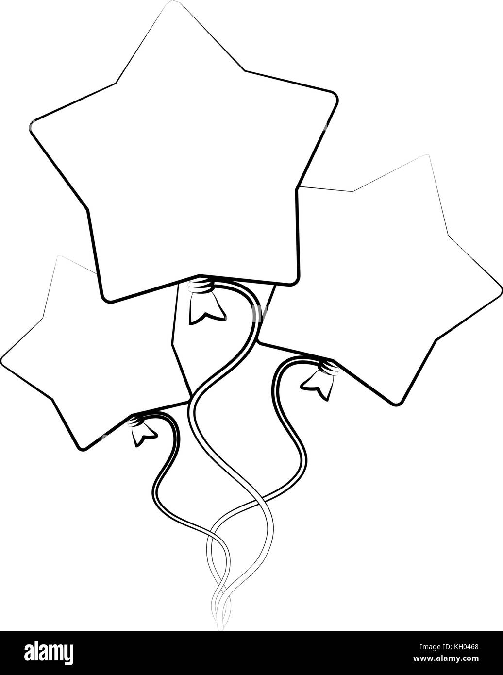 Star shape balloons Stock Vector Image & Art - Alamy