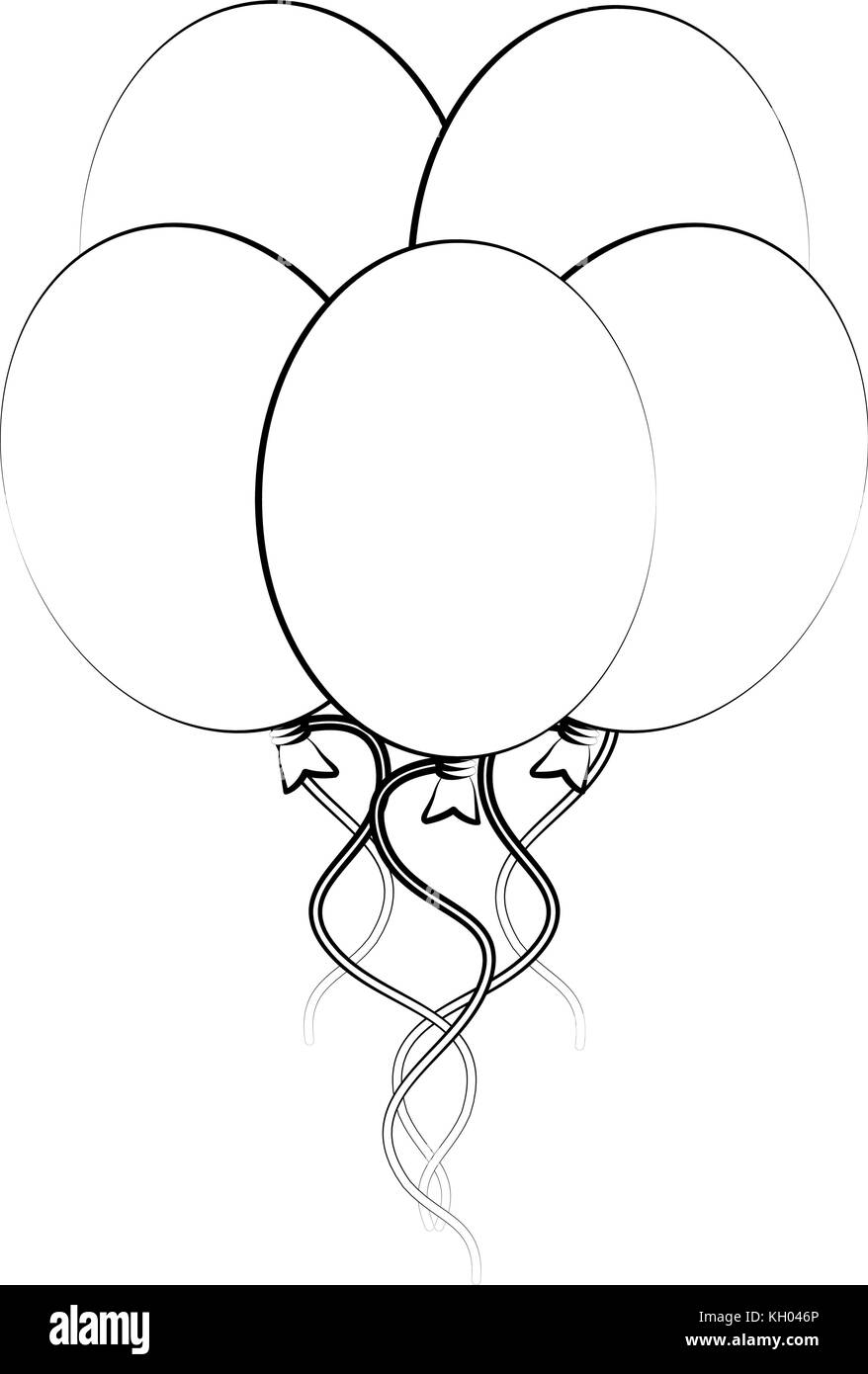 Balloons celebration symbol Stock Vector Image & Art - Alamy