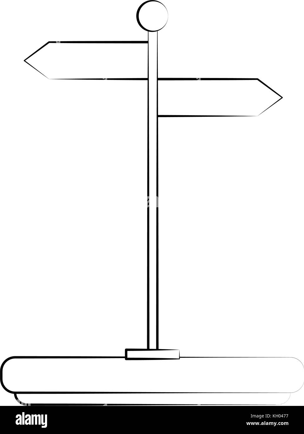 Street signpost isolated Stock Vector Image & Art - Alamy