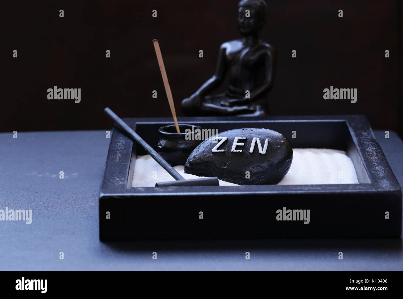 stone with the inscription Zen - a symbol of peace and balance Stock ...
