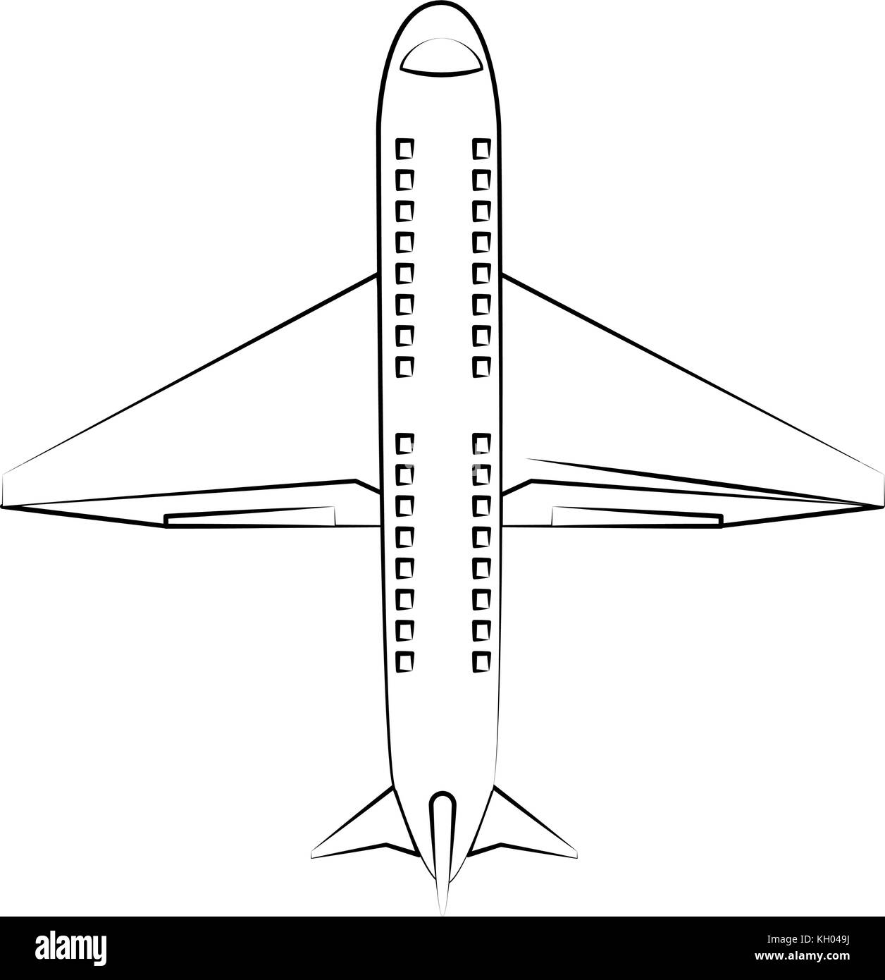 Jet airplane isolated Stock Vector Image & Art - Alamy