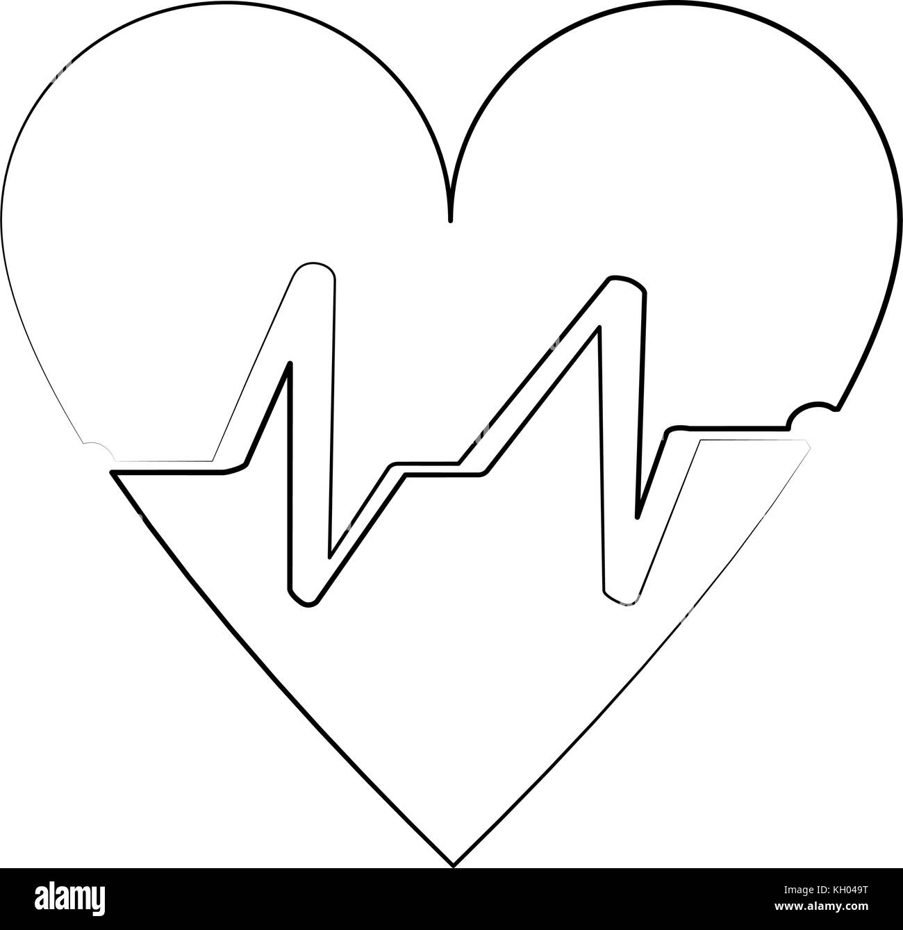 Heart medical symbol Stock Vector Image & Art - Alamy