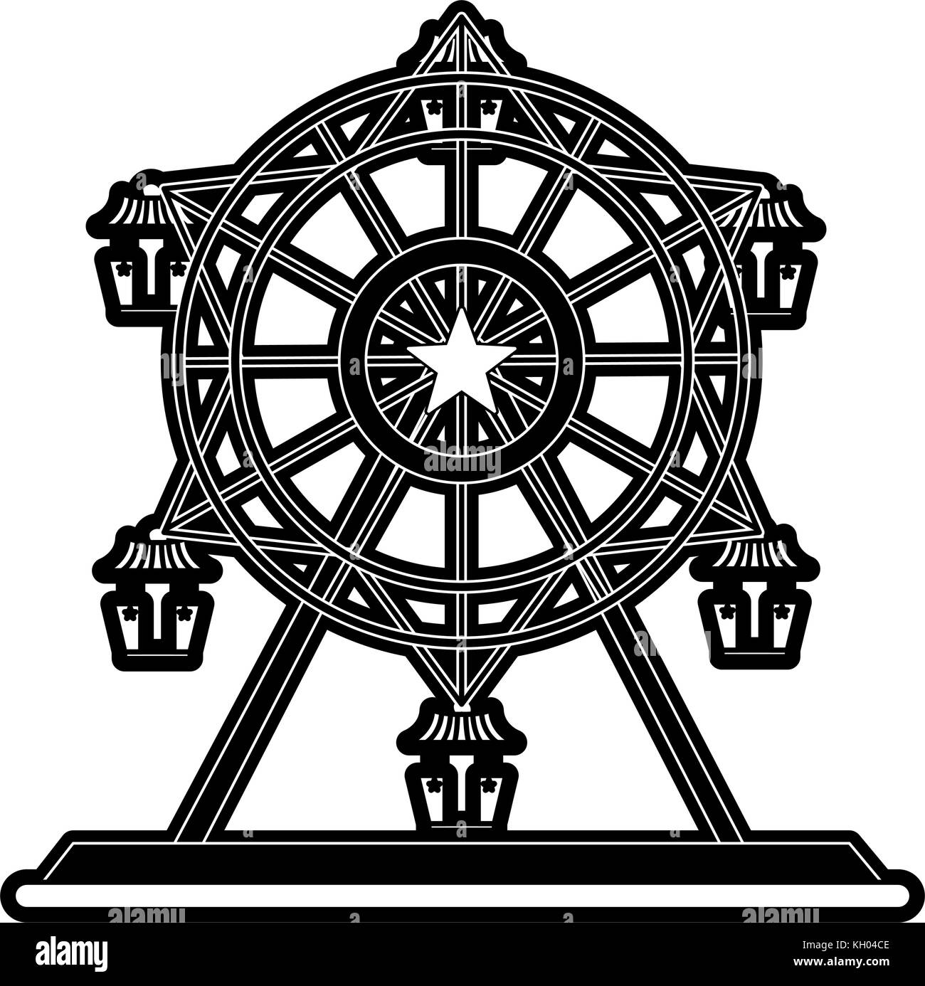 Carnival ferris wheel Stock Vector Image & Art - Alamy