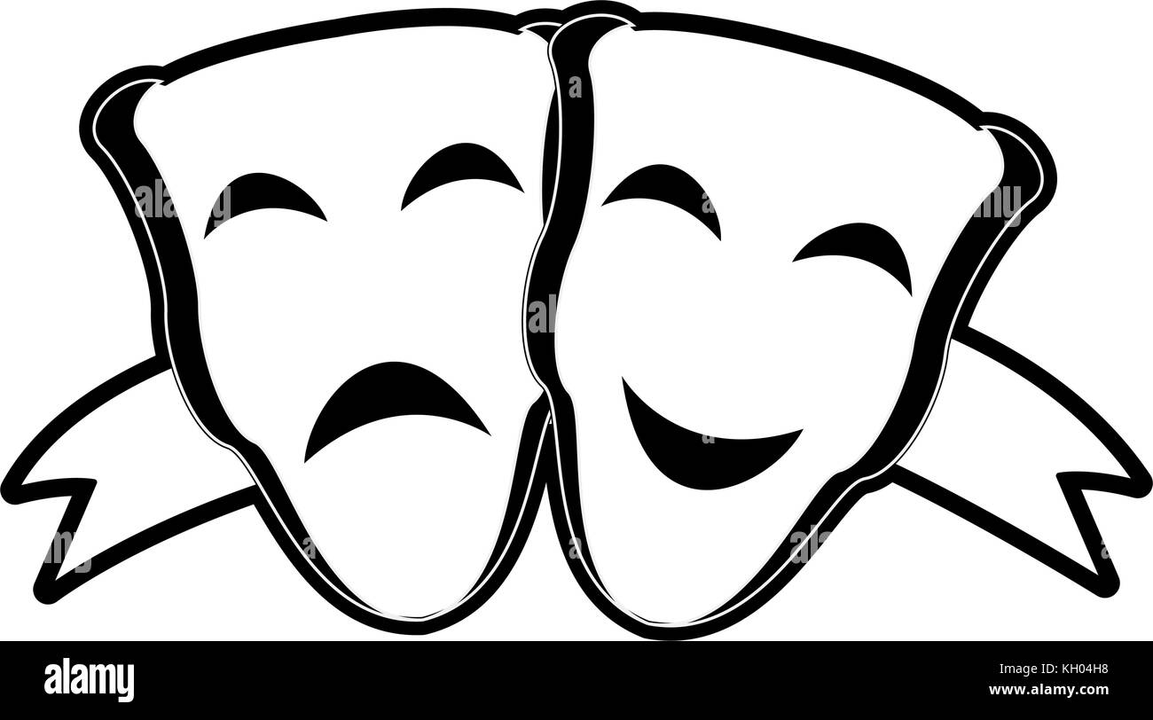 Opera face masks Black and White Stock Photos & Images - Alamy