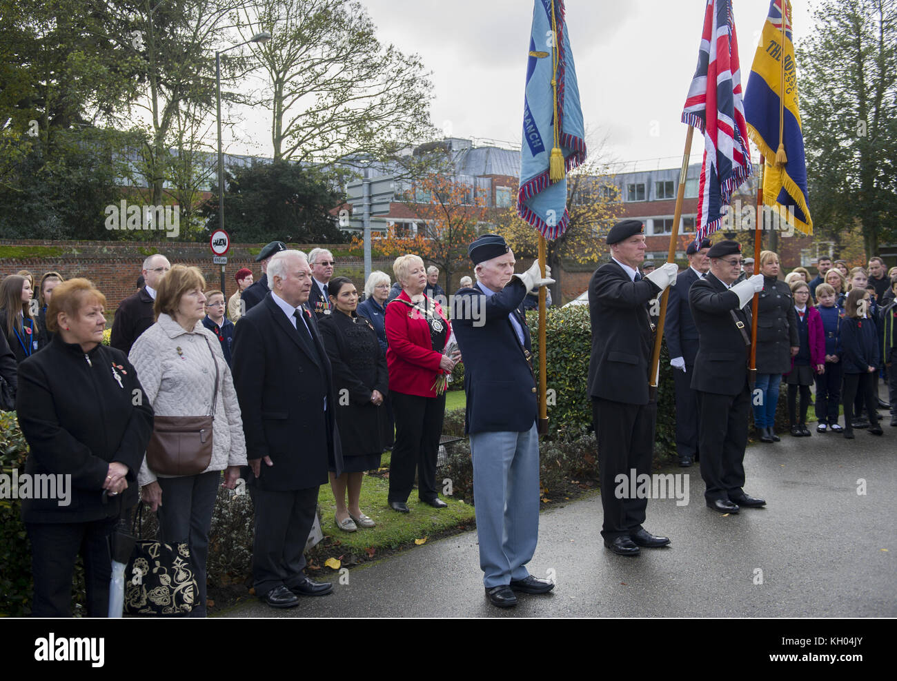 Annual service remembrance witham war memorial High Resolution Stock ...