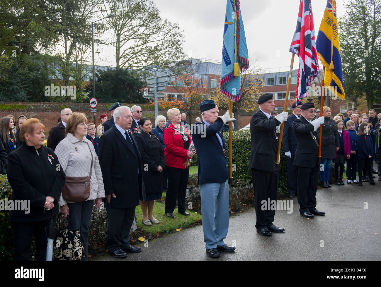 During annual service remembrance witham war memorial hi-res stock ...