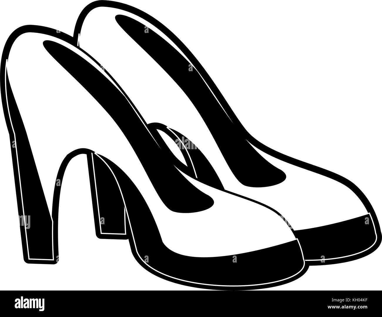 Fashion high heels Stock Vector Image & Art - Alamy