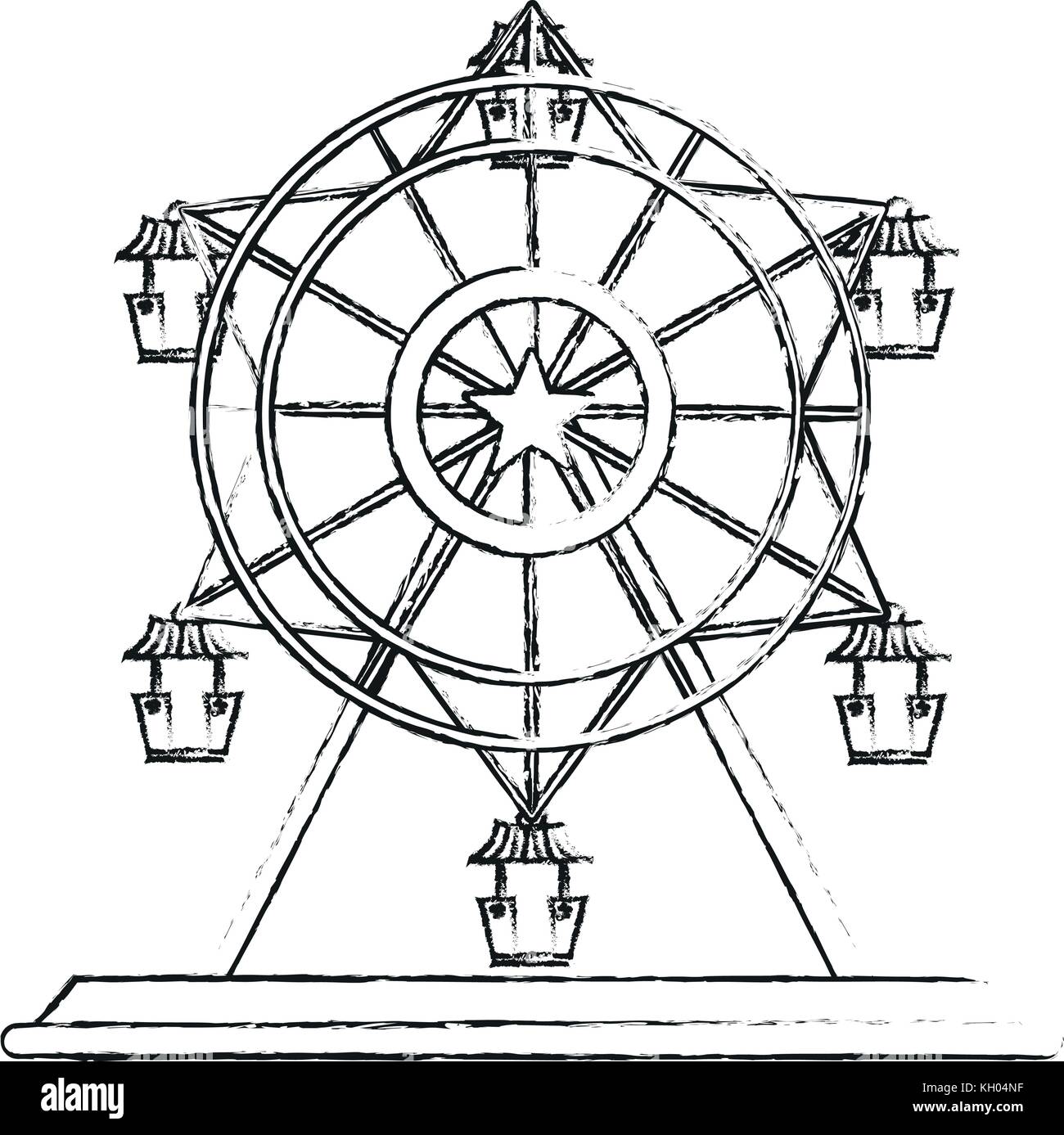 Carnival ferris wheel Stock Vector Image & Art - Alamy