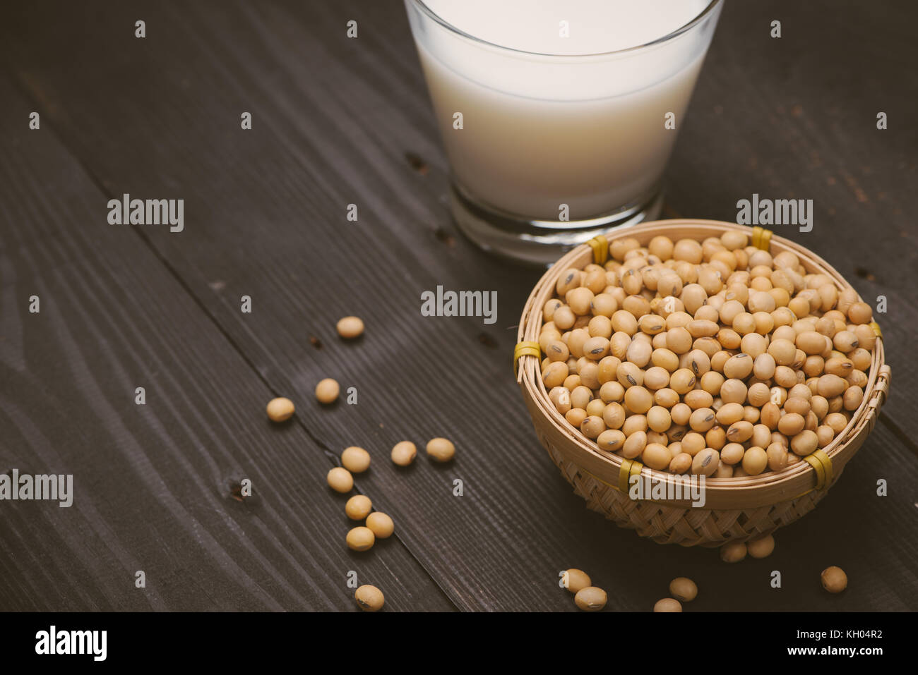 Glass of soya milk food drink hi-res stock photography and images - Alamy