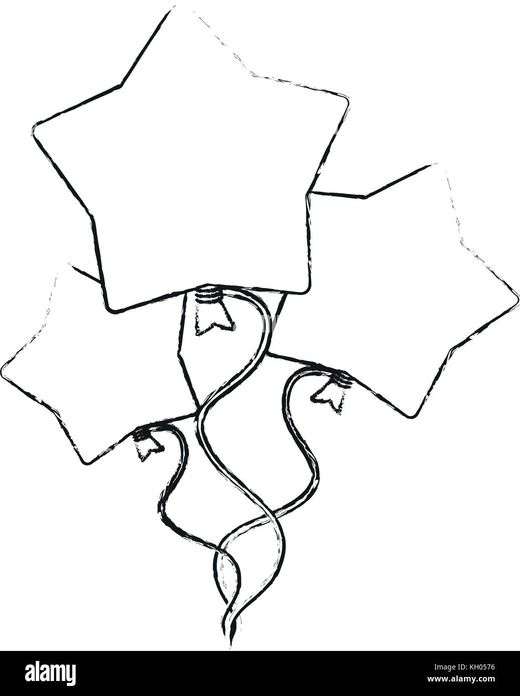 Star shape balloons Stock Vector Image & Art - Alamy