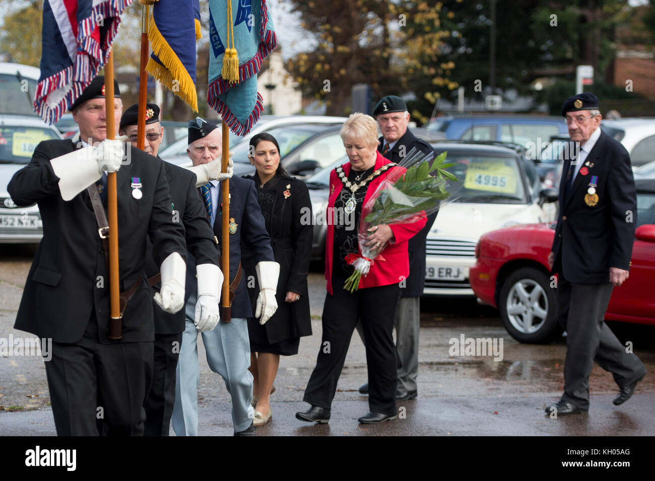 Annual service remembrance witham war memorial High Resolution Stock ...