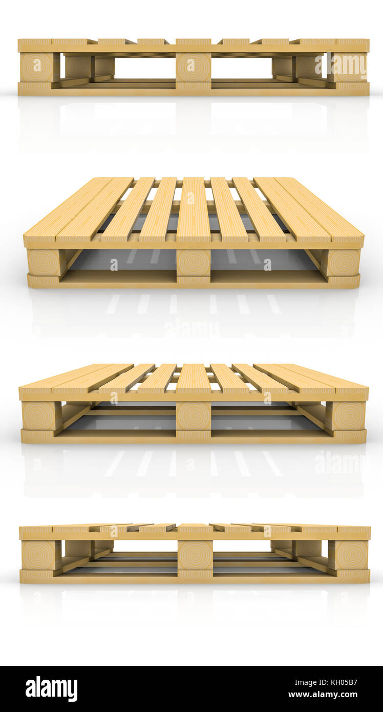 Set of wooden pallet Stock Photo - Alamy