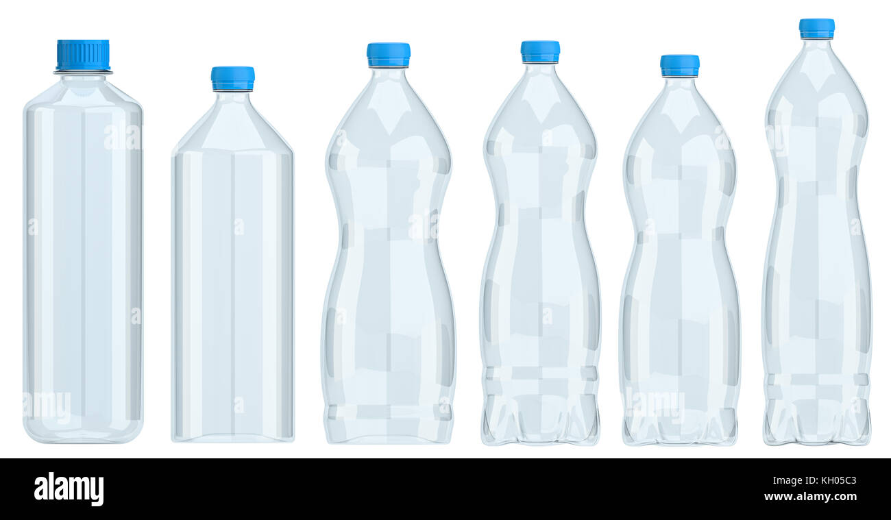 Collection of water bottles isolated Stock Photo - Alamy