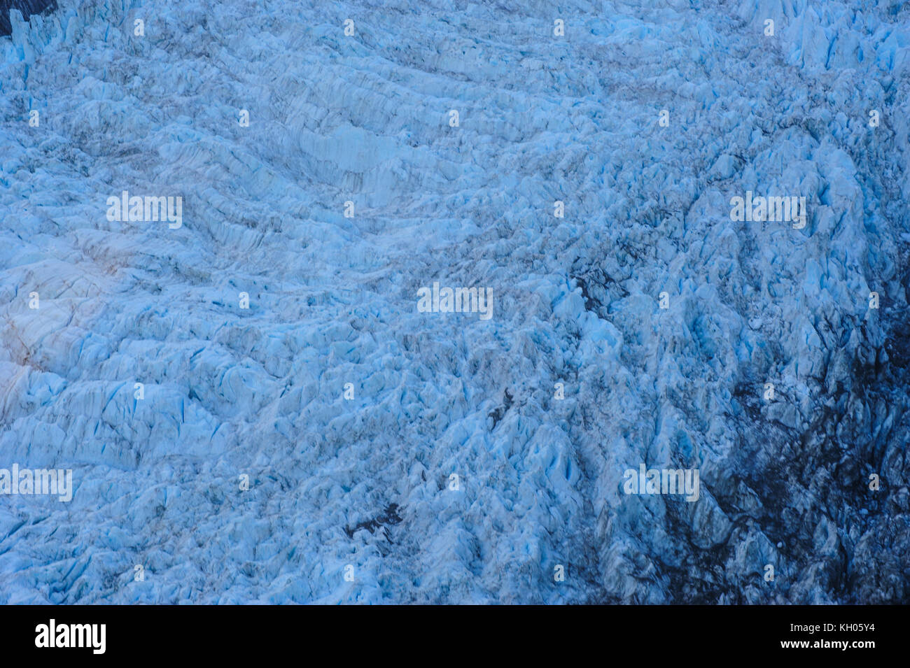 Aerial of Fox Glacier, South Island, New Zealand Stock Photo - Alamy