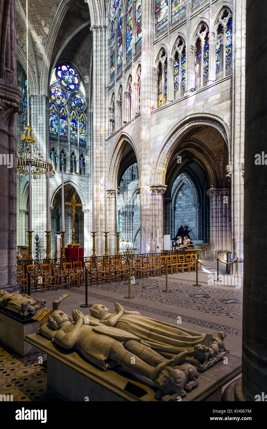 France. Seine-Saint-Denis (93). Basilica of Saint-Denis. Necropolis of ...